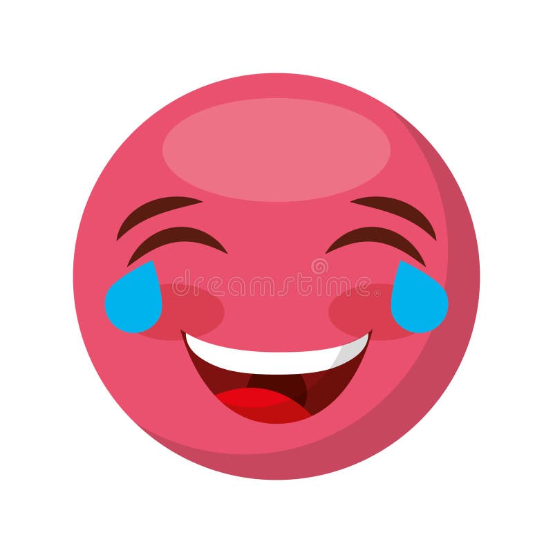 Ícone Isolado Da Cara Emoticon Cômico Ilustração do Vetor - Ilustração ...
