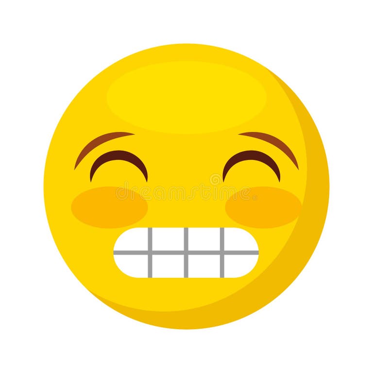 Ícone Isolado Da Cara Emoticon Cômico Ilustração do Vetor - Ilustração ...