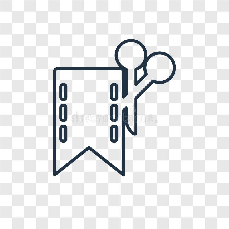 Ícone Linear Do Vetor Do Conceito Do Vale Isolado No Backgr ...