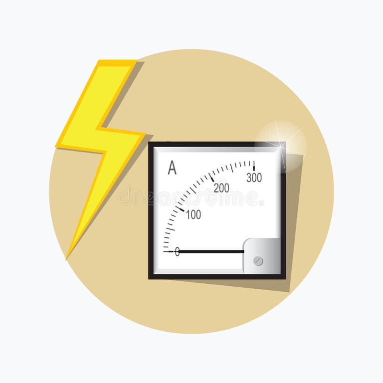 Ícone Liso De Ampermeter Vetor Ilustração do Vetor - Ilustração de ...