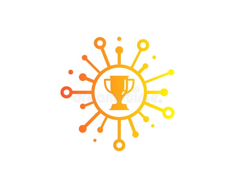 Ícone Logo Design Element Da Parte Do Troféu Ilustração do Vetor ...