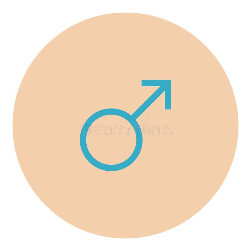 Ícone masculino do símbolo ilustração stock. Ilustração de estilo ...