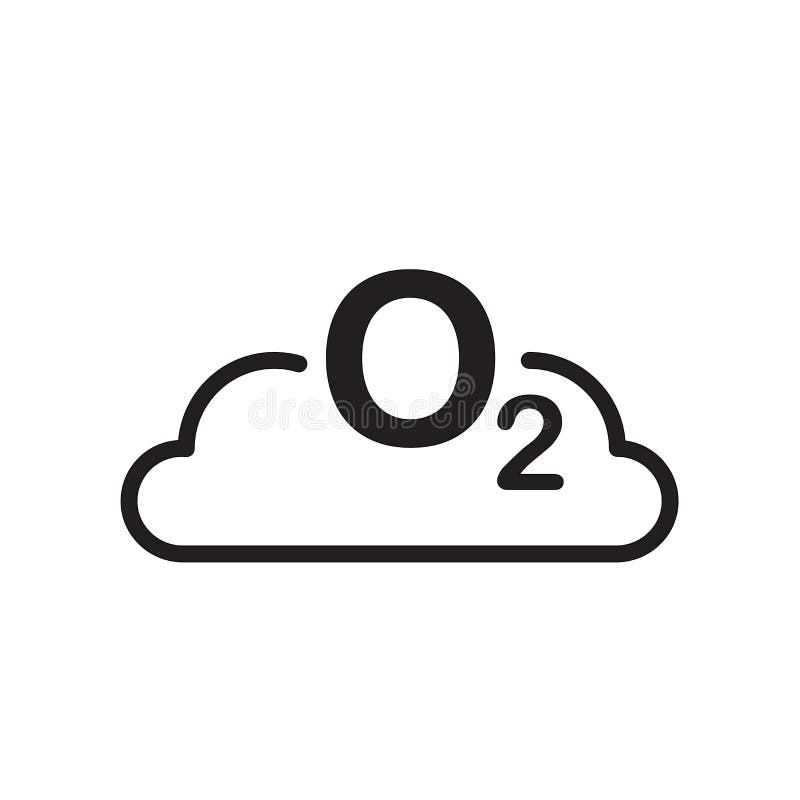 ícone O2 Isolado No Fundo Branco Ilustração do Vetor - Ilustração de ...