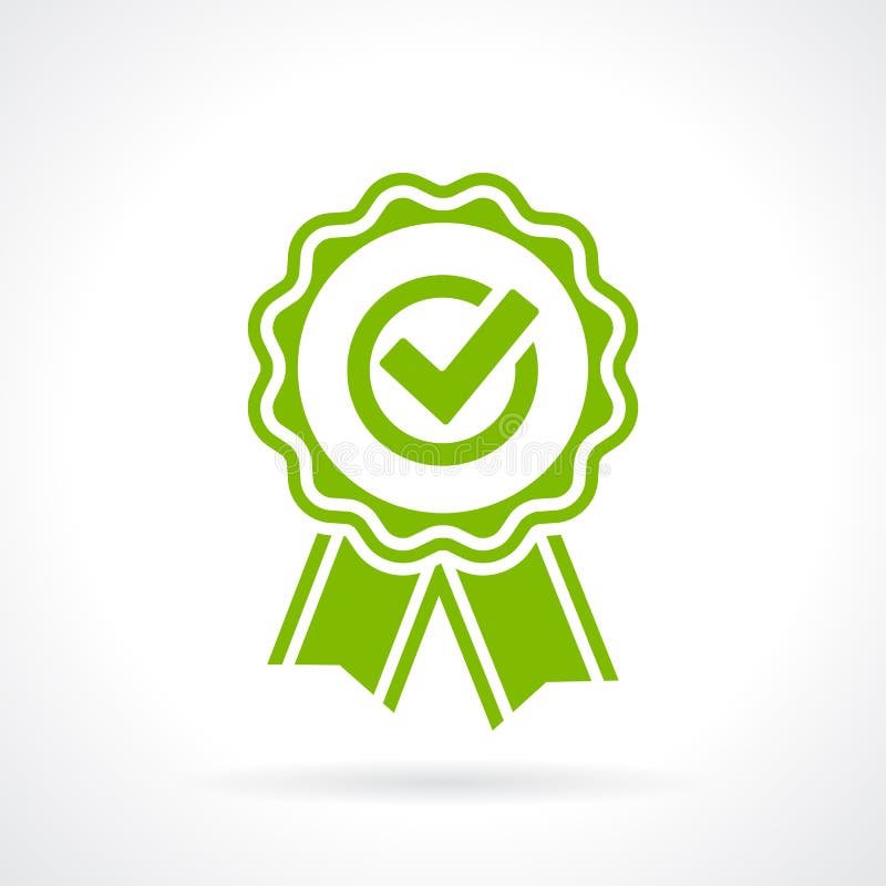 Ícone provado recomendado ilustração do vetor. Ilustração de logotipo ...