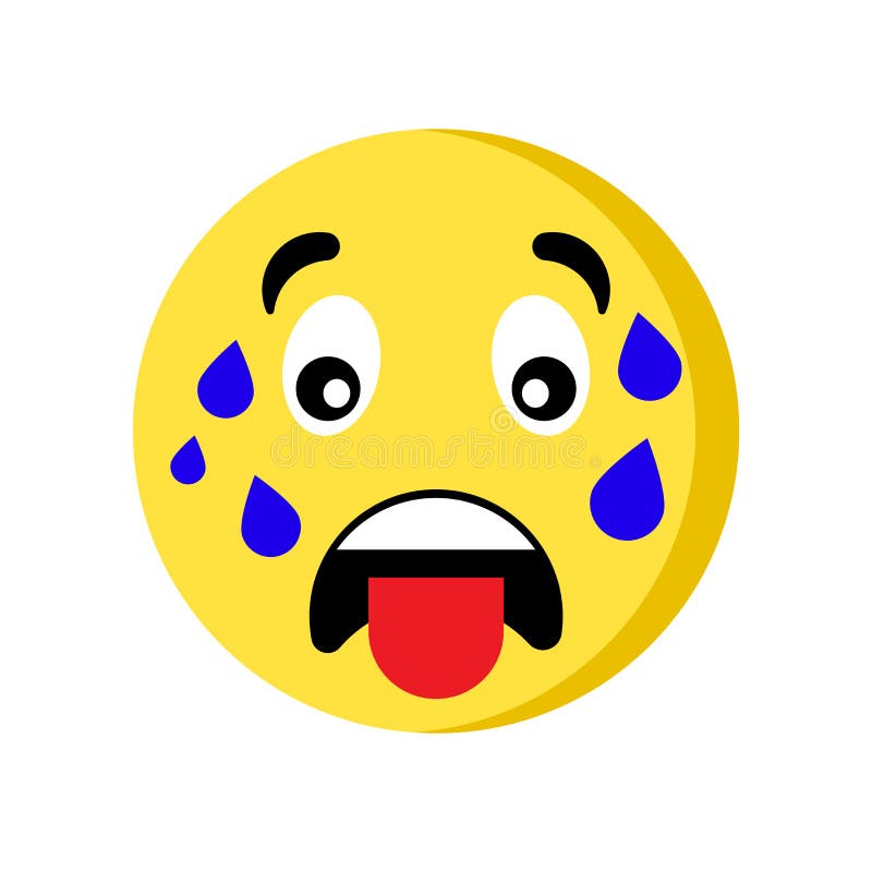 Ícone Suado Isolado No Fundo Branco Ilustração do Vetor - Ilustração de ...