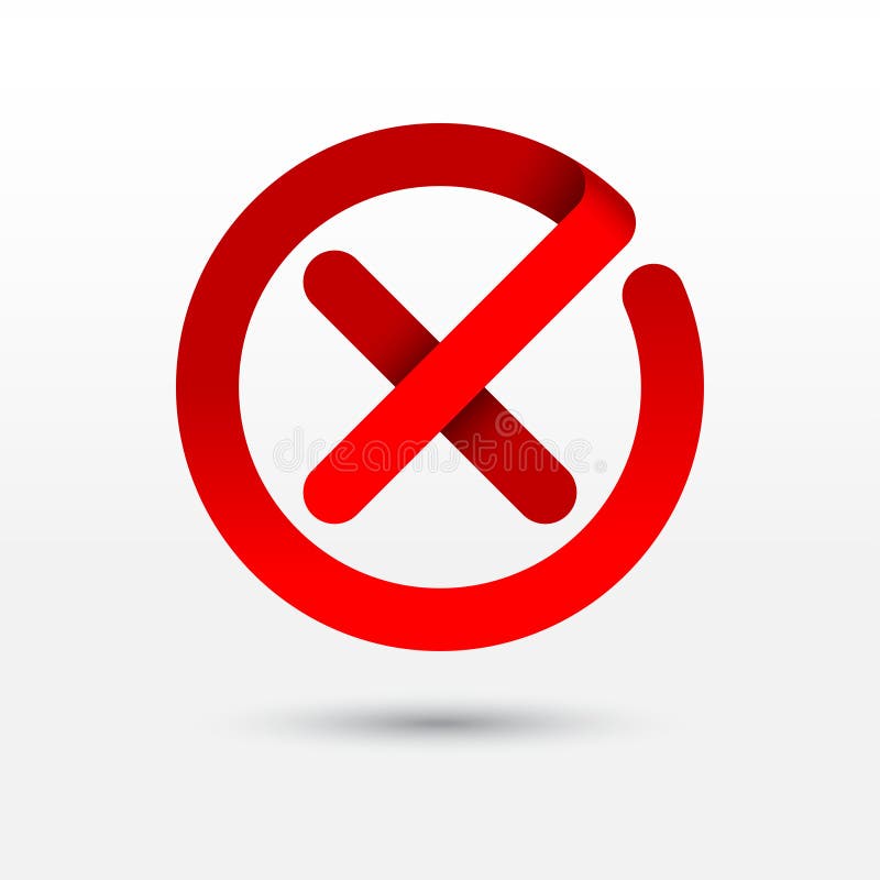 Ícone transversal da marca ilustração do vetor. Ilustração de preto ...