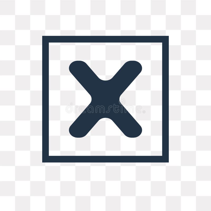 Ícone Transversal Do Vetor Isolado No Fundo Transparente, Tra ...