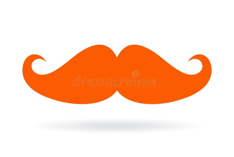 Ícone Vermelho Do Vetor Do Bigode Ilustração do Vetor - Ilustração de ...