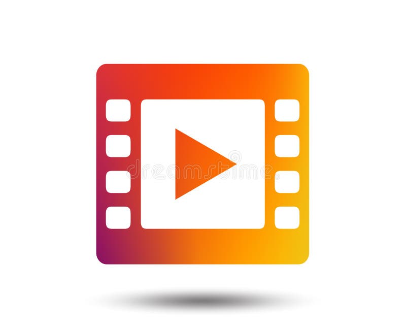 Ícone Video Do Sinal Símbolo Do Quadro Video Ilustração do Vetor ...