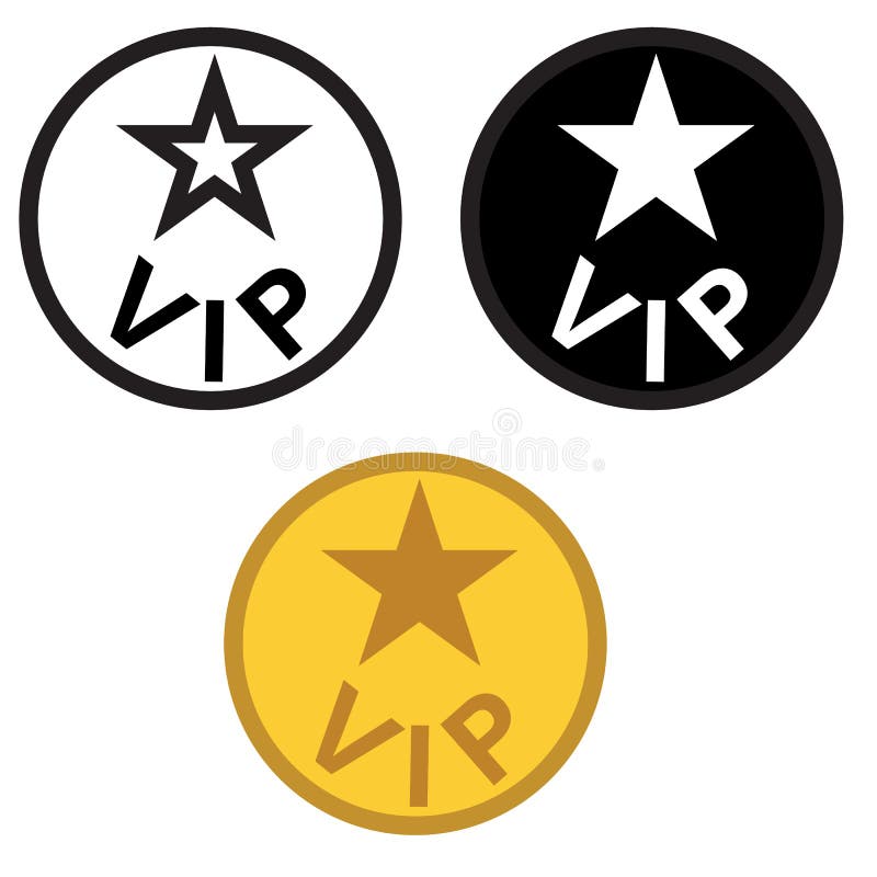 ícone Vip Em Fundo Branco. Sinal De Etiqueta Vip. Estilo Plano ...