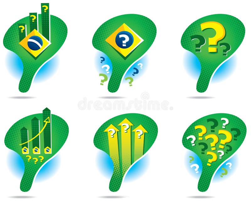 Ícones do mapa de Brasil ilustração do vetor. Ilustração de deputado ...