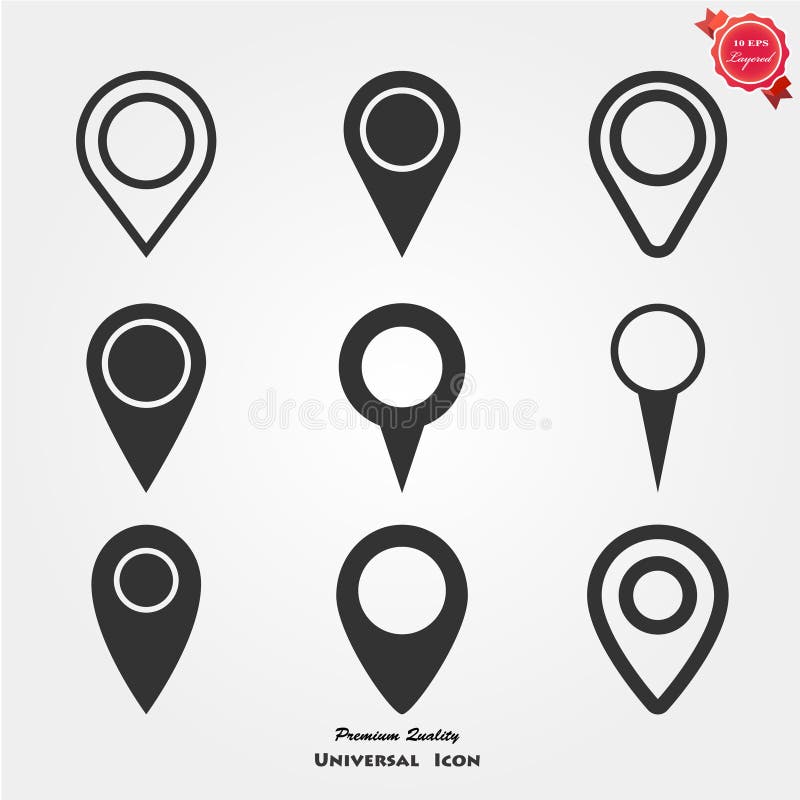 Marcador do mapa ilustração do vetor. Ilustração de posicione - 61612409