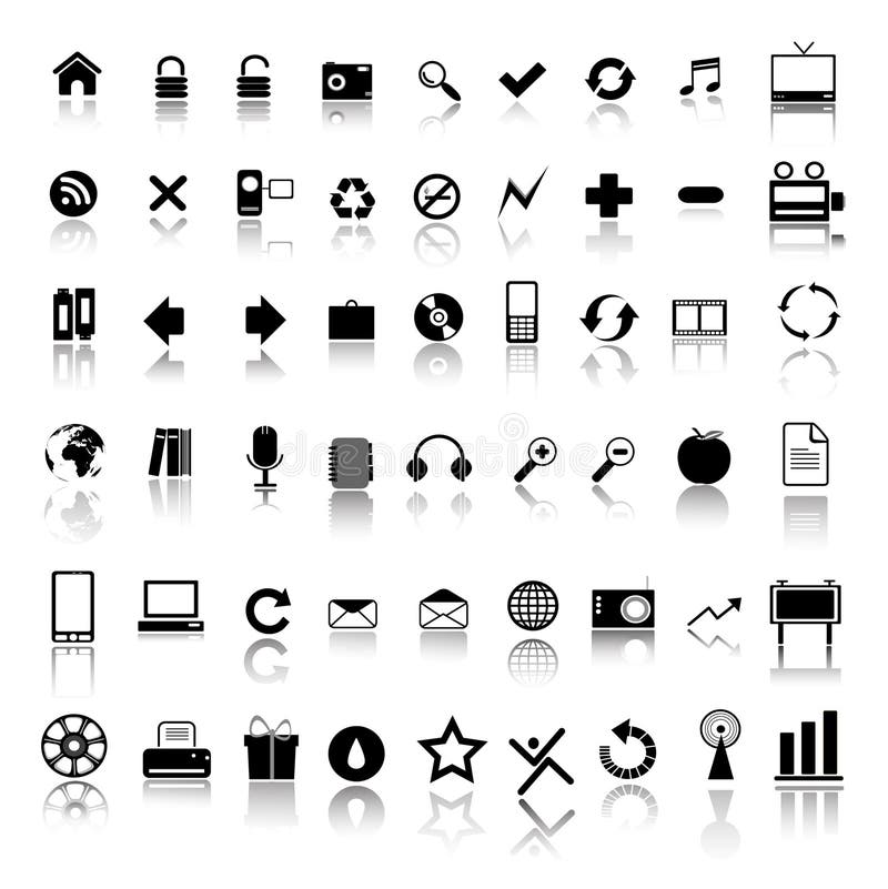 Ícones do Web ilustração do vetor. Ilustração de terra - 12943592