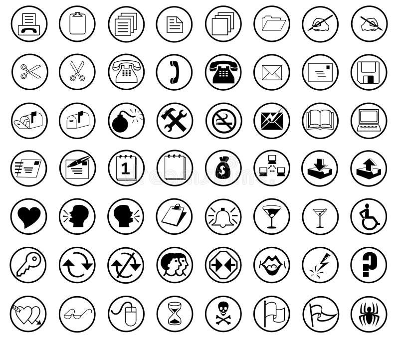 Ícones do Web ilustração stock. Ilustração de arquivo - 4180643