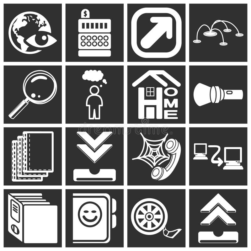 Ícones do Web ilustração do vetor. Ilustração de local - 895864