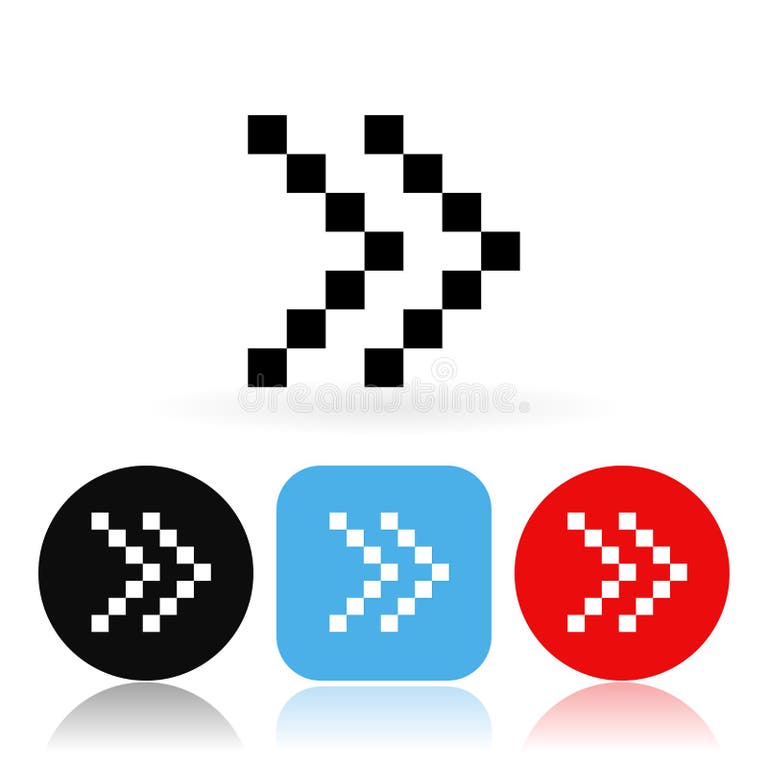 Ícones de seta pontilhada ilustração do vetor. Ilustração de fundo ...