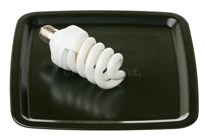 Ð¡ompact Fluorescent Lightbulb on a Tray Stock Photo - Image of bulb ...