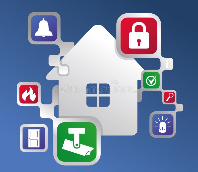 Home security stock vector. Illustration of sign, safe - 29246701
