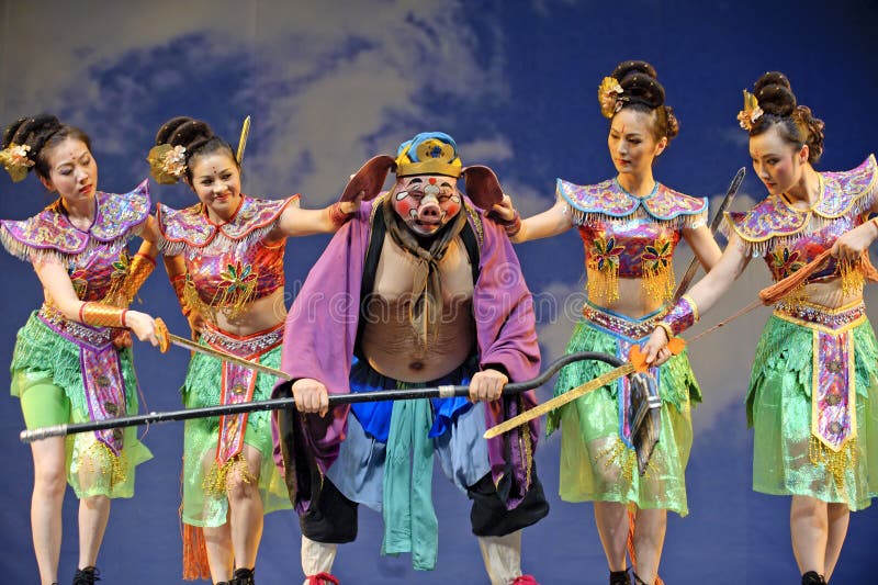 Ópera china imagen editorial. Imagen de maquillaje, oriental - 18387845