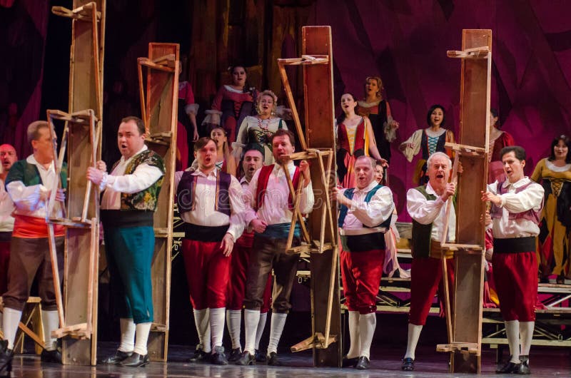 Ópera clásica Pagliacci foto de archivo editorial. Imagen de traje ...