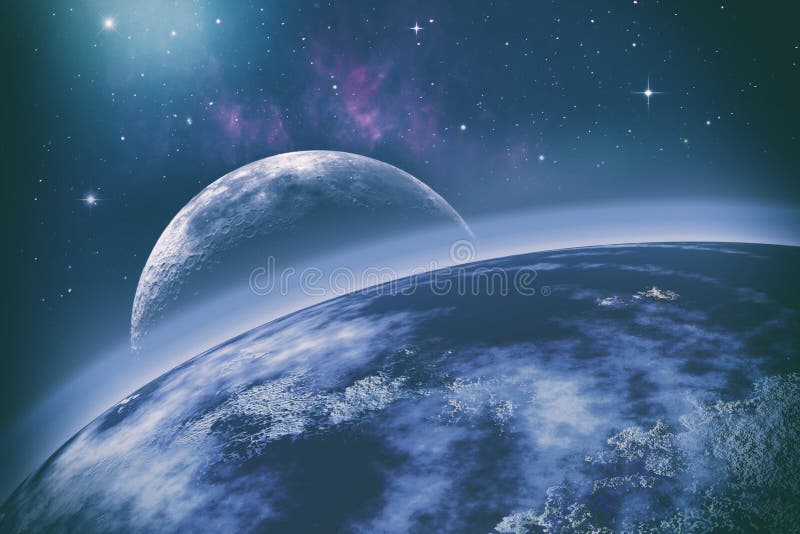 Órbita terrestre Universo foto de archivo. Imagen de ciencia - 64896640