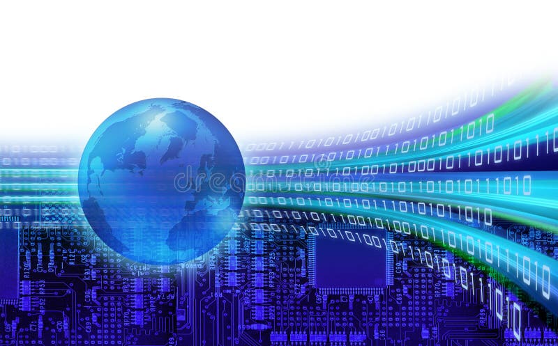 Órbitas De La Información Global Stock de ilustración - Ilustración de ...