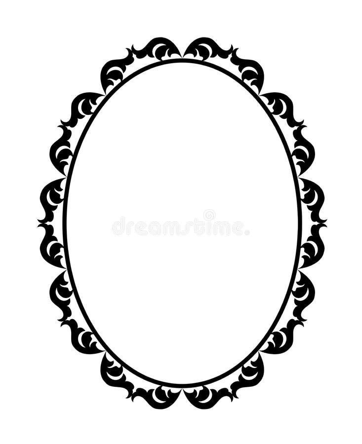 Óvalo del capítulo ilustración del vector. Ilustración de ornamental ...