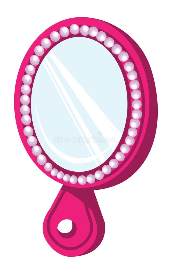 Óvalo del espejo stock de ilustración. Ilustración de vanidad - 16467877