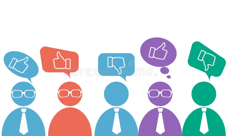 Öffentliche Meinung vektor abbildung. Illustration von nadeln - 46058176