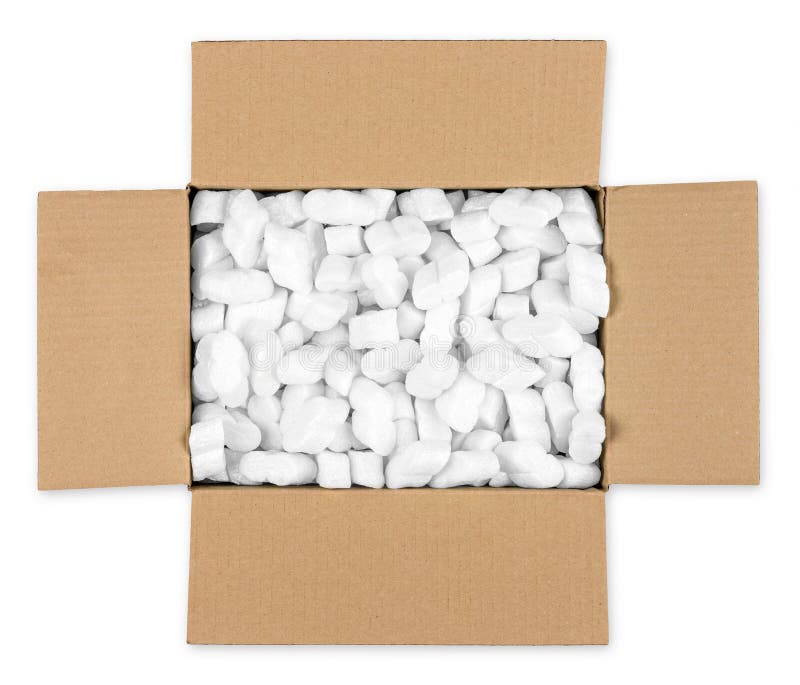 Öffnen Sie Paket auf Weiß stockbild. Bild von verteilung - 47179407