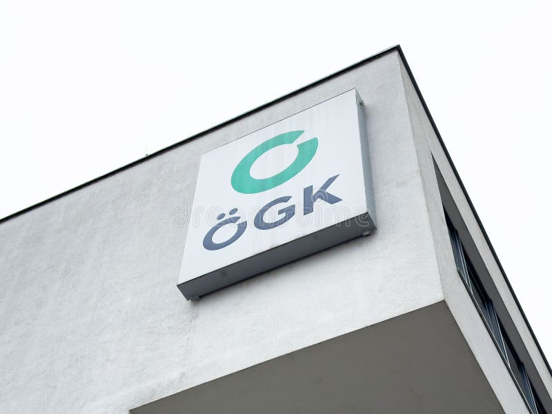 ögk Building Exterior with Modern Logotype on White Facade Editorial ...
