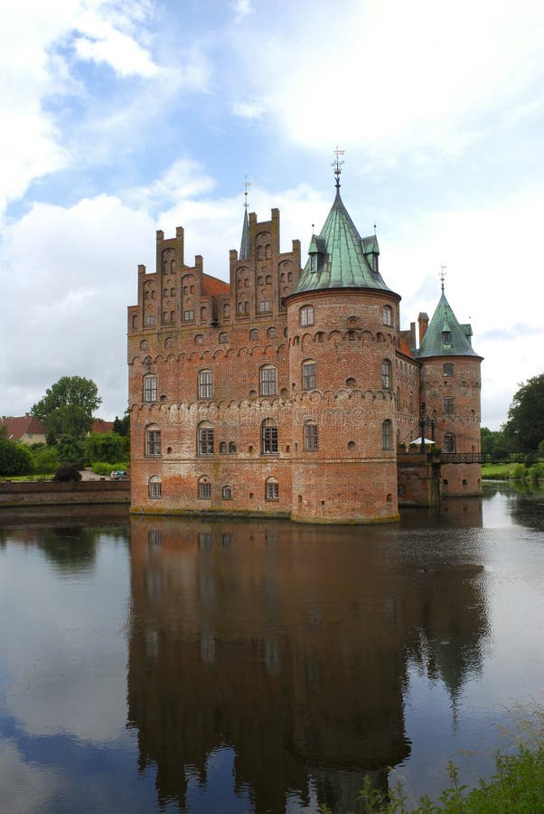 κάστρο egeskov στοκ εικόνες. εικόνα από - 20281284