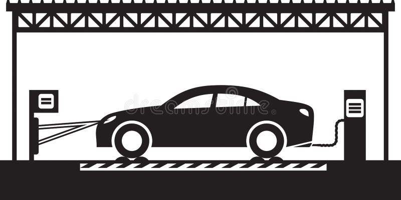 Technical Inspection Line Icon Concept. Technical Inspection Vector ...