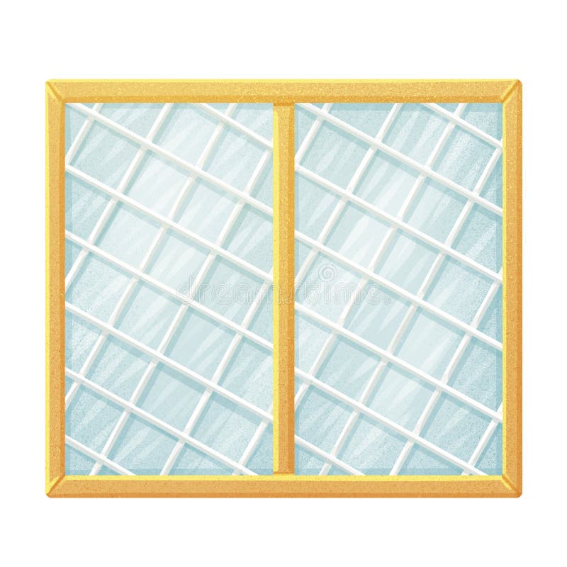 Double Yellow Window for House Stock Image - Image of classic, glass ...