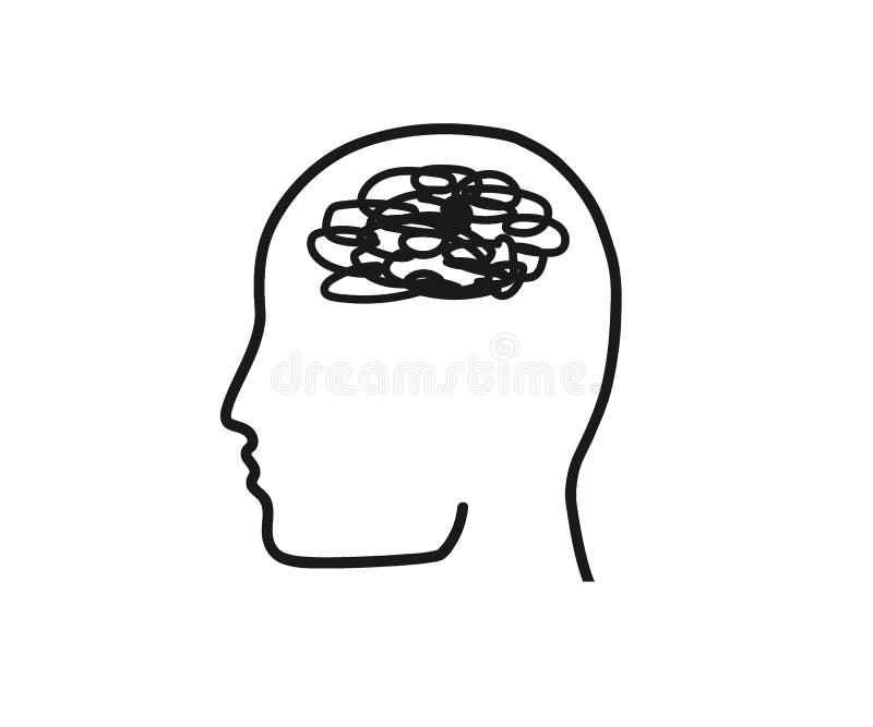 Confused Brain Line Drawing Stock Illustrations – 255 Confused Brain ...
