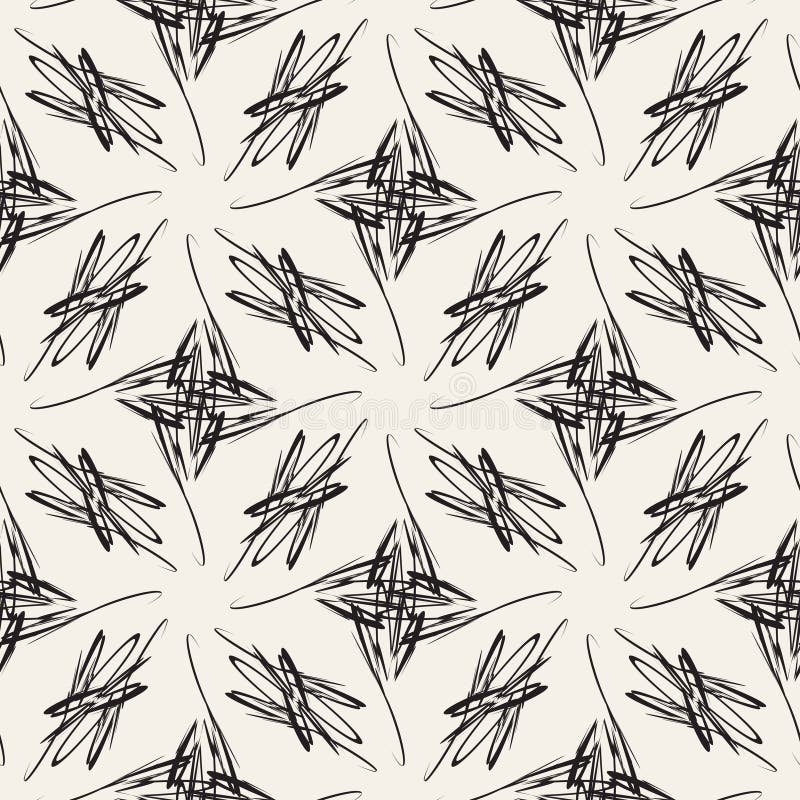 Vector Seamless Pattern with Grid Linear of Strokes.Modern Stylish ...