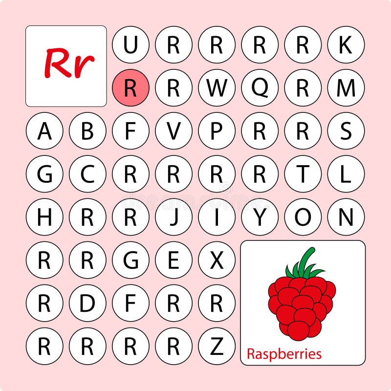 Alphabetical PUZZLE, Labyrinth. Learning a Letter Stock Vector ...