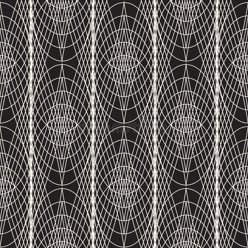 Wavy Line Pattern, Mesh, Curve,vector Seamless Background Stock Vector ...