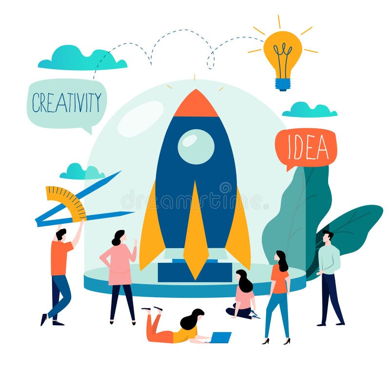 Business Project Start Up Process, Start Up Idea Launching, Project ...