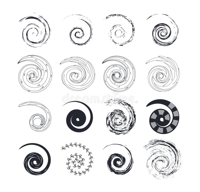 Isolated Twirl Design Elements Set , Vector Illustration Stock Vector ...