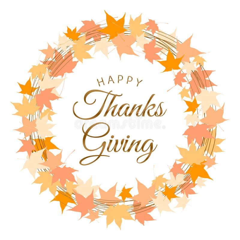 Happy Thanksgiving Circle Border Stock Illustrations – 422 Happy ...