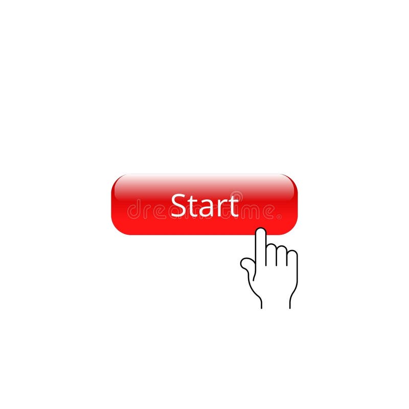 Red Start Button Stock Illustrations – 10,603 Red Start Button Stock ...
