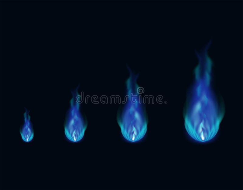 Blue Fire Animation Sprites. Comet Stock Vector - Illustration of ...