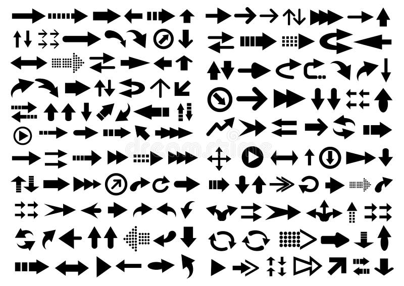 Arrow shapes stock vector. Illustration of design, template - 28130764