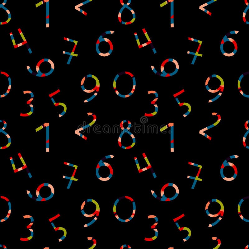 Numbers Wallpapers from 0 To 9 Stock Illustration - Illustration of ...