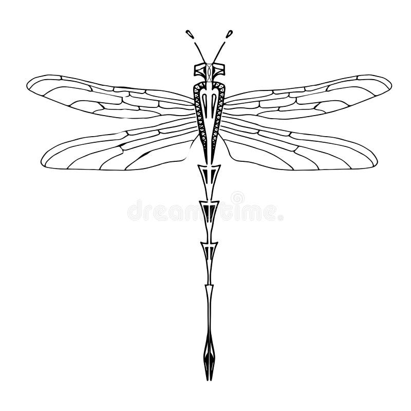 Graphic Image of Dragonfly Design Idea Stock Vector - Illustration of ...