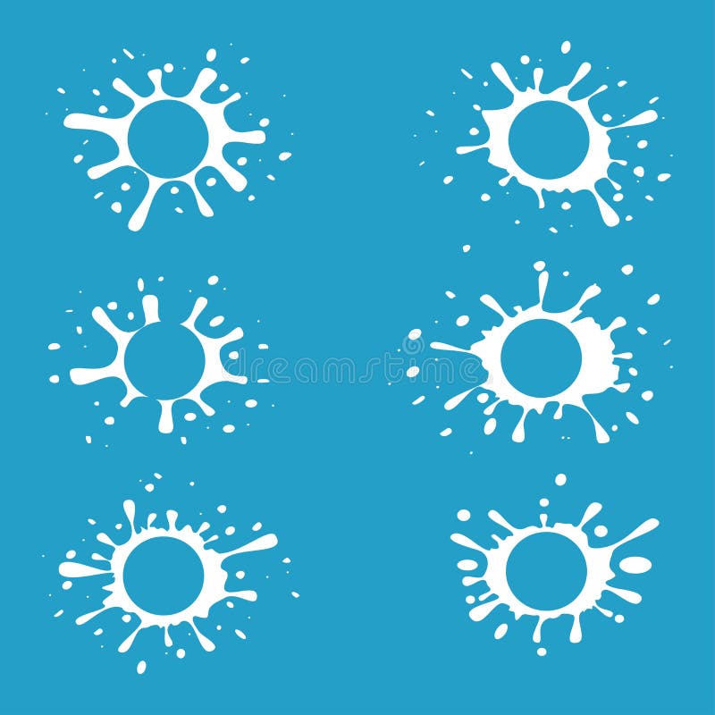 Abstract Milk Background in White and Blue Stock Illustration ...