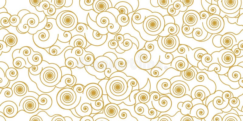 Repeating Print with Chinese Art Elements. Stock Vector - Illustration ...