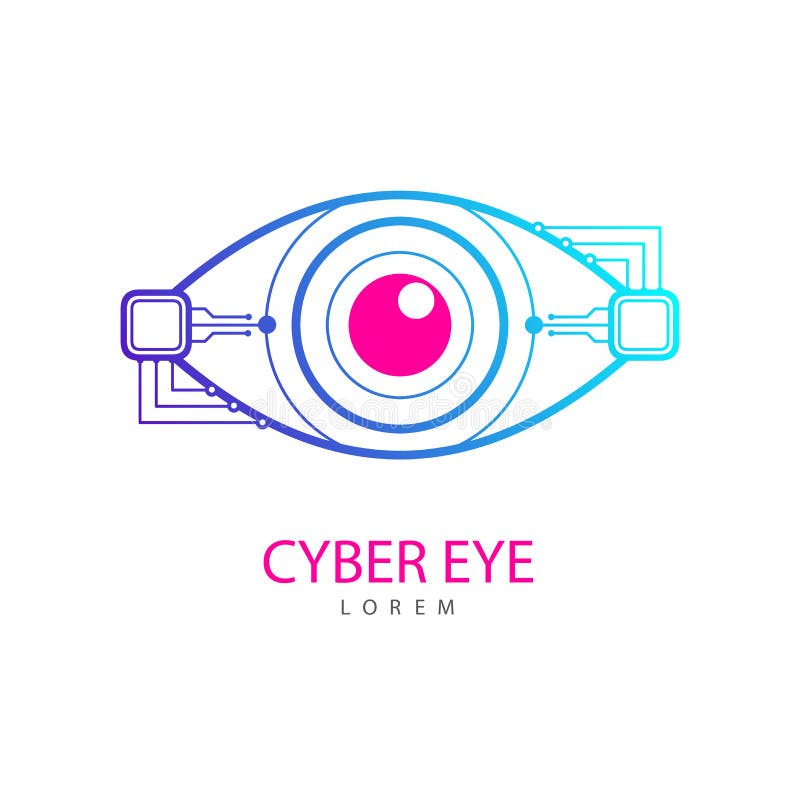 Eye Scanner Logo .Phone Screen.High Tech Eye Scan.Technologies of the ...