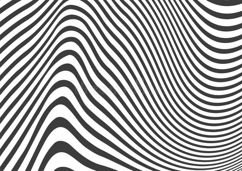 Background Zebra Abstraction .Optical Art Pop-art Striped Wavy ...